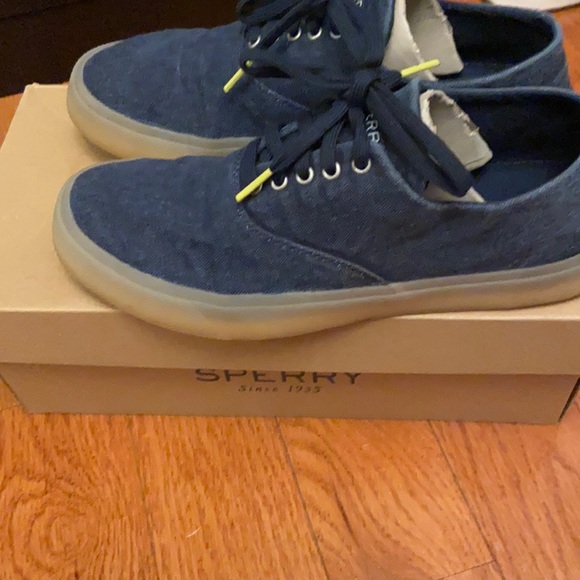 Sperry | Shoes | Sperry Denim Canvas Sneaker | Poshmark
